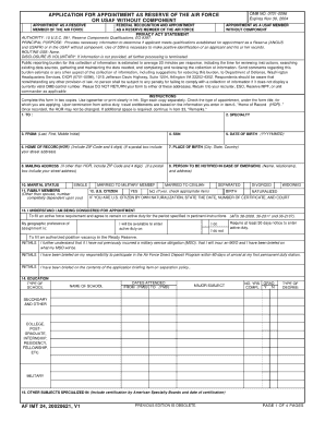 Air Force Application Form 2021 | pdfFiller