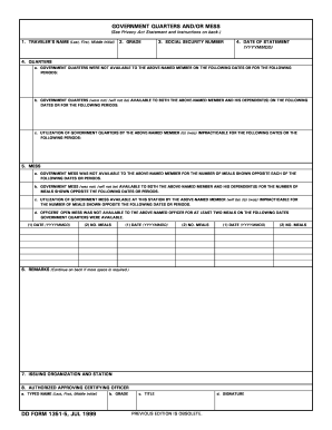 Dd Form 1351 Templates - Fillable & Printable Samples for PDF, Word ...