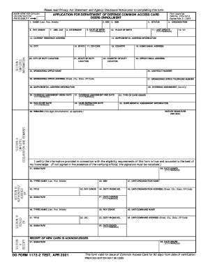 Dd Form 1172 Templates - Fillable & Printable Samples for PDF, Word ...