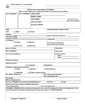travel document form Templates - Fillable & Printable Samples for PDF ...