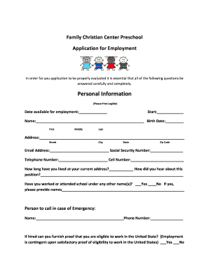 Sample Of Application Form | pdfFiller