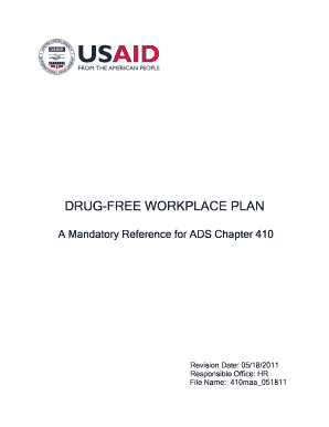 Drug-free Workplace Policy Template | pdfFiller
