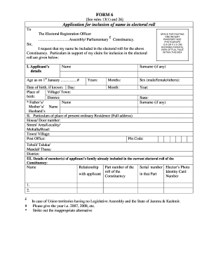 Age Declaration Form For Voter Id Delhi Pdf | pdfFiller