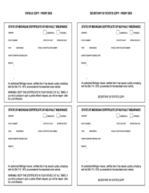 Car Insurance Form Template | pdfFiller