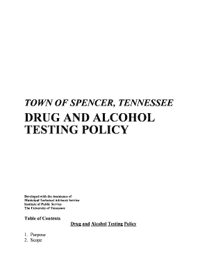 Drug And Alcohol Policy Pdf | pdfFiller