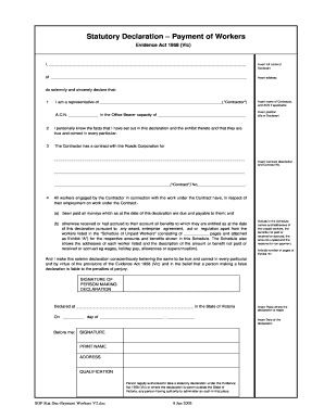 statutory declaration form vic Templates - Fillable & Printable Samples ...