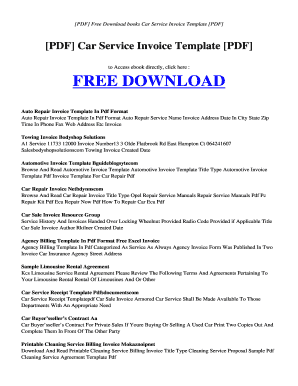 auto repair invoice template pdf Forms - Fillable & Printable Samples ...