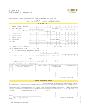 How To Fill Form 15g Online - Page 2 | pdfFiller