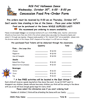 Online Food Order Forms - Page 2 | pdfFiller