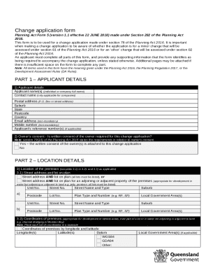 Planning Application Form Templates | pdfFiller