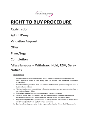 Right To Buy Application Form | pdfFiller