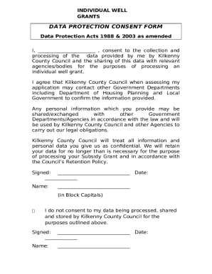 Gdpr Consent Form Template Free | pdfFiller