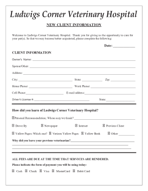 Vet Registration Form - Page 2 | pdfFiller